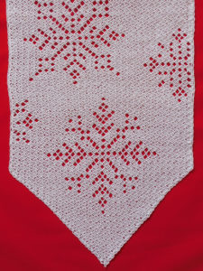Cascading Snowflakes Table Runner - Kathryn Clark Crochet