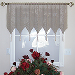Diamond Medallion Thread Crochet Valance - Kathryn Clark Crochet