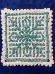 Interlocking Filet Mesh with Diagonals - Kathryn Clark Crochet